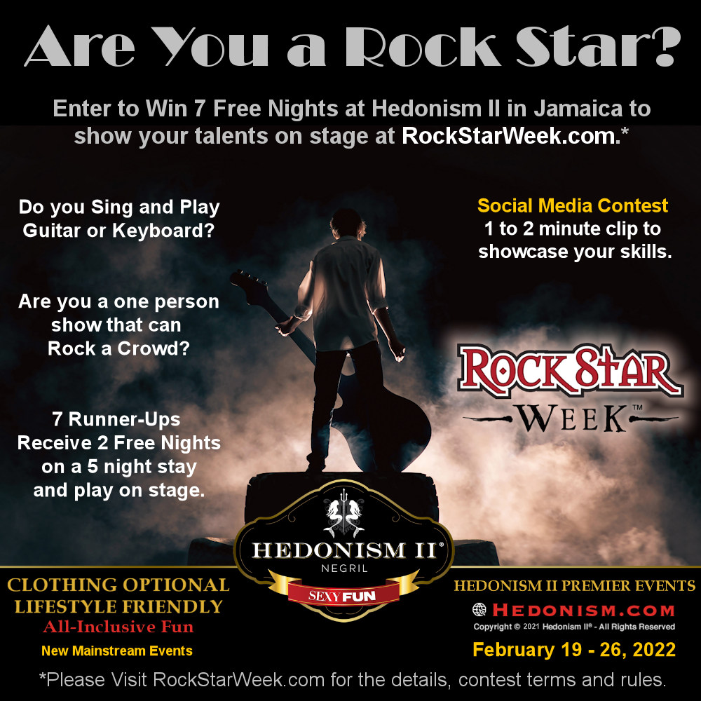 Rock Star Week™ February 19 - 26, 2022 at Hedonism II Resort Jamaica